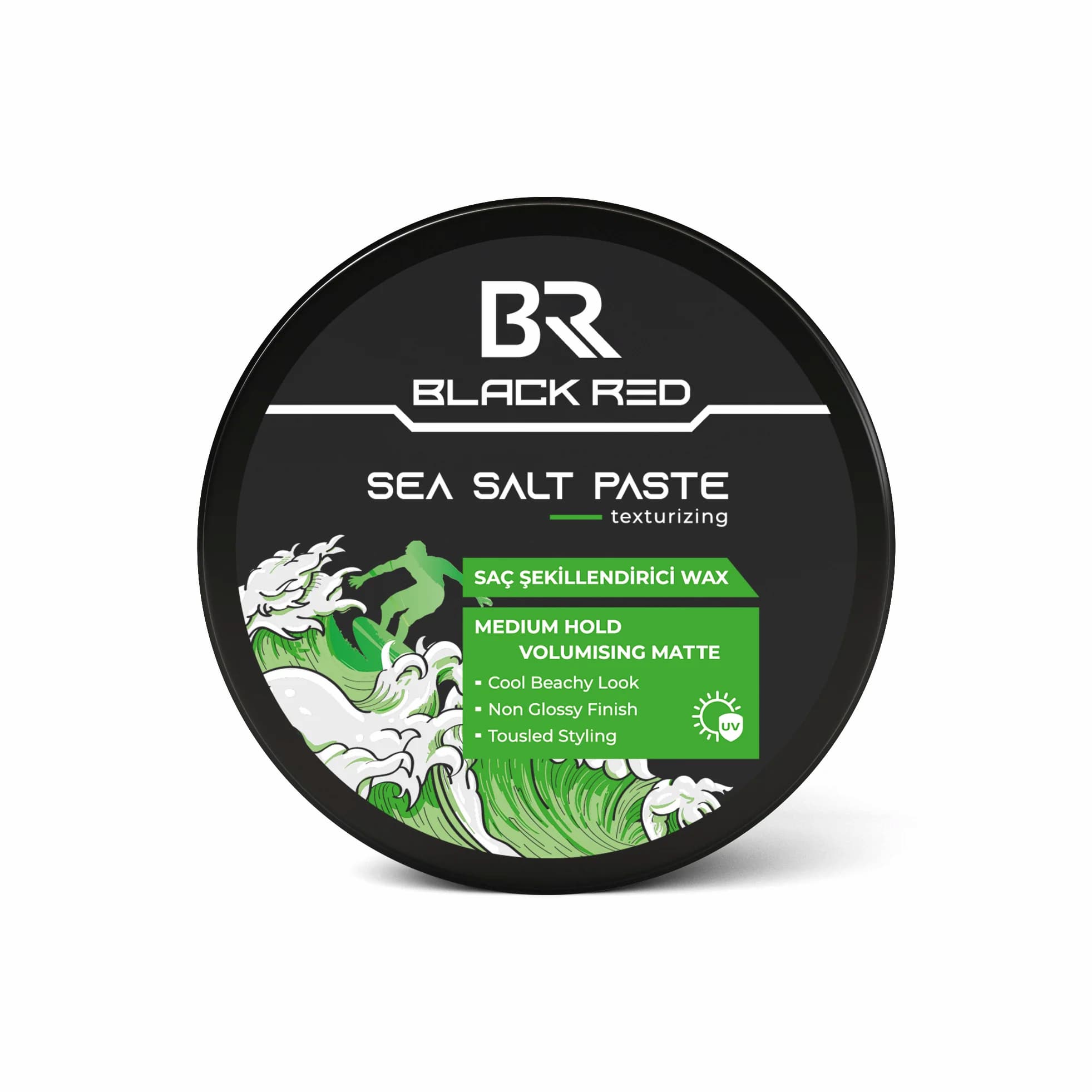 Black Red Sea Salt Paste – Medium Hold, Matte Finish – 120ml – Black ...